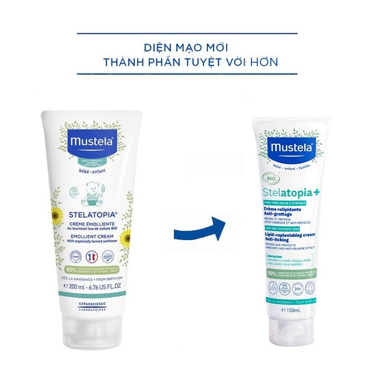 Stelatopia+ Lipid-Replenishing Cream 150ml – Mustela Vietnam
