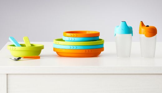 Bộ 3 đĩa ăn dặm cho bé SMASKA IKEA