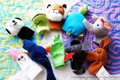 Bộ 10 rối tay thú xỏ ngón TITTA DJUR IKEA