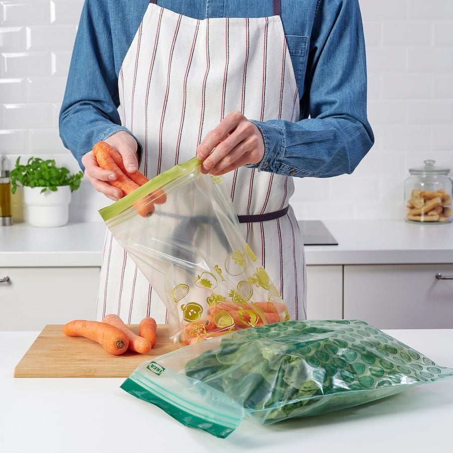 Túi zipper đựng thực phẩm ISTAD (6L + 4.5L) hộp 30 cái – IKEA