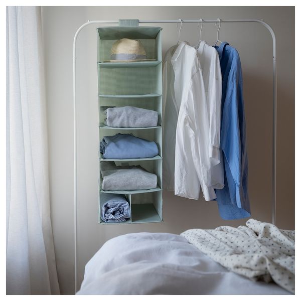 Tủ treo quần áo 7 ngăn Stuk KEA - xanh xám – IKEA