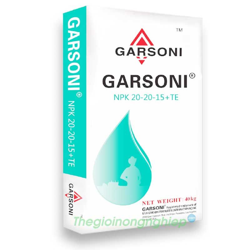 GARSONI NPK 20-20-15+TE – Thế Giới Nông Nghiệp