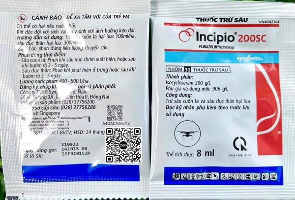 Incipio 200SC - Thuốc trừ sâu cuốn lá và sâu đục thân hại lúa – Thế ...