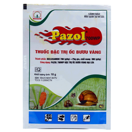 PAZOL 700WP - Đặc trị Ốc bươu vàng hại lúa – Thế Giới Nông Nghiệp