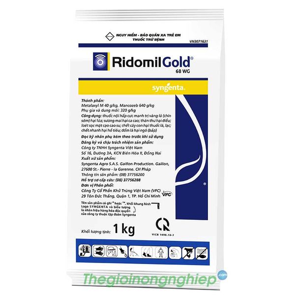 Ridomil Gold 69WG - Thuốc Trừ Bệnh - Metalaxyl M & Mancozeb - Syngent ...