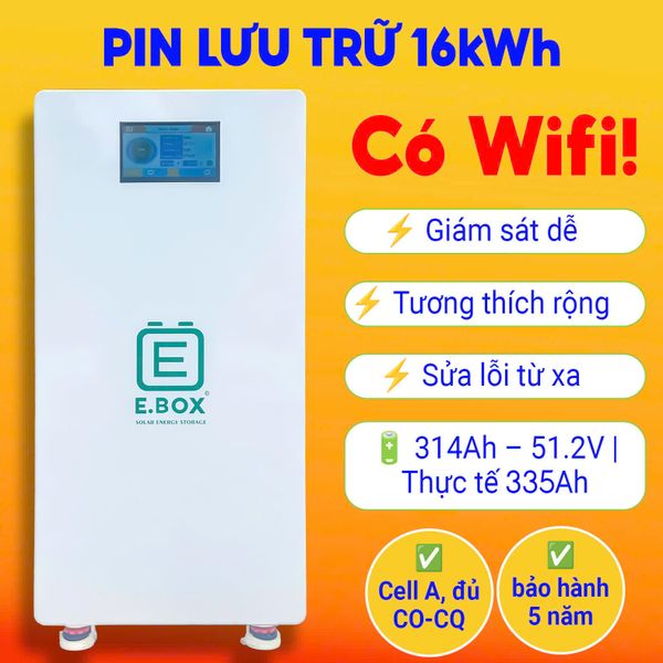 Bình Lưu Trữ Ebox 16 Plus 16KWh Hỗ Trợ Giám Sát Từ Xa – Solar E