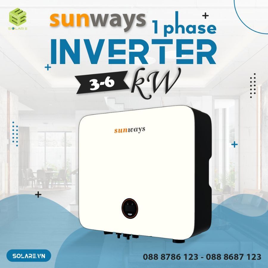 Inverter hòa lưới SUNWAYS STS-3KTL-S / 6KTL-S – Solar E