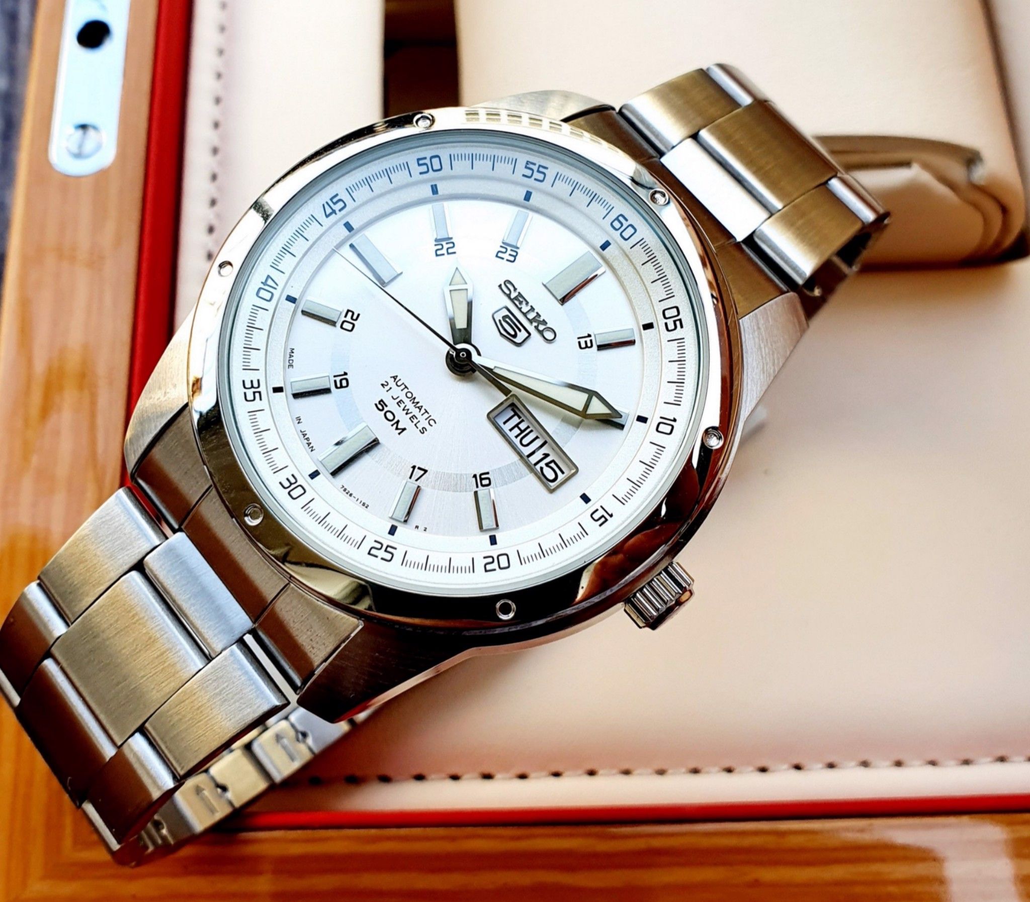 Seiko 5 SNKN09J1 ( SNKN09 ) - Nội Địa Nhật – PhongWatch