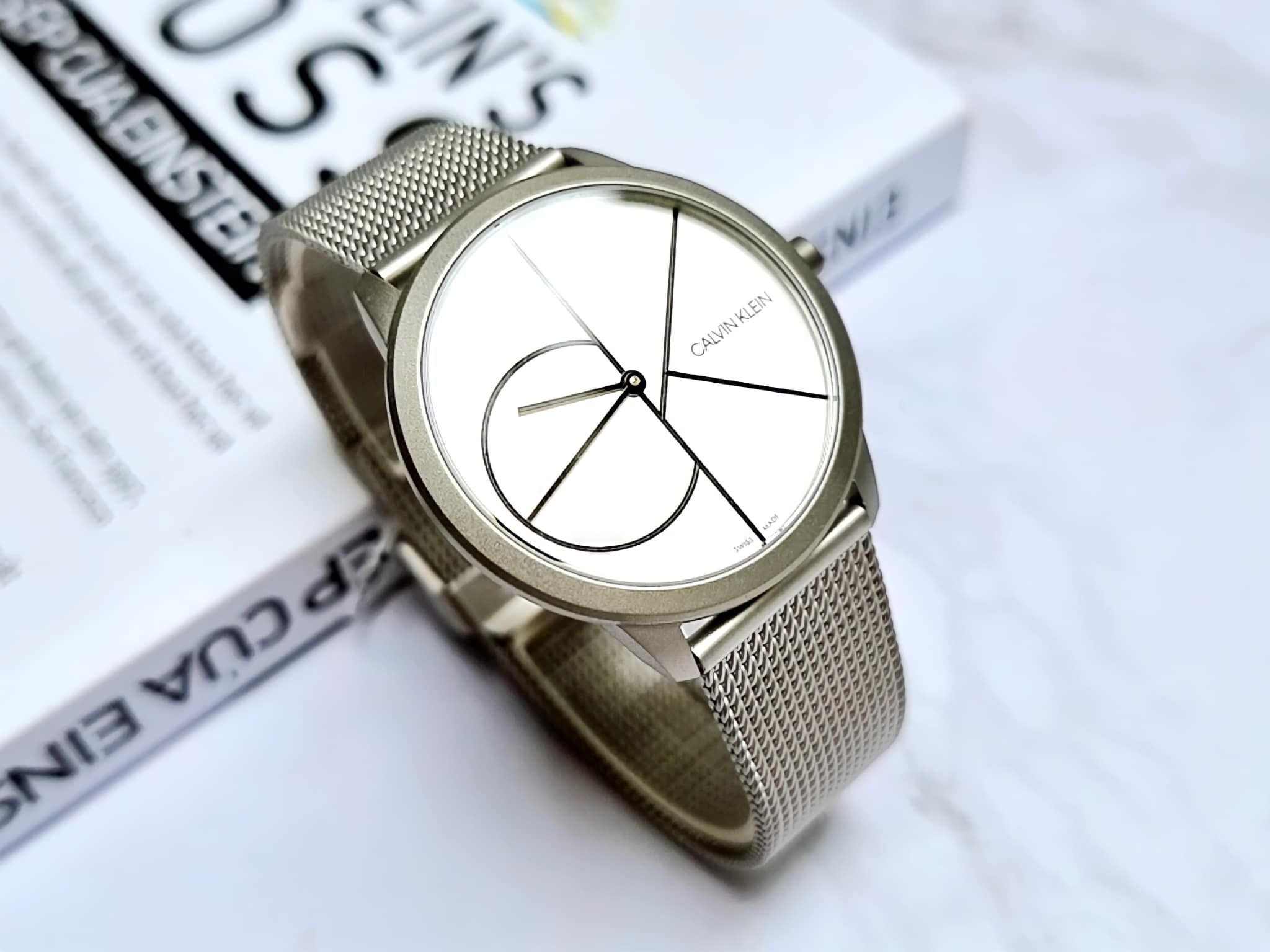 Calvin Klein Quartz K3M5115X Minimal Quartz White Dial Men’s Watch - Đ ...