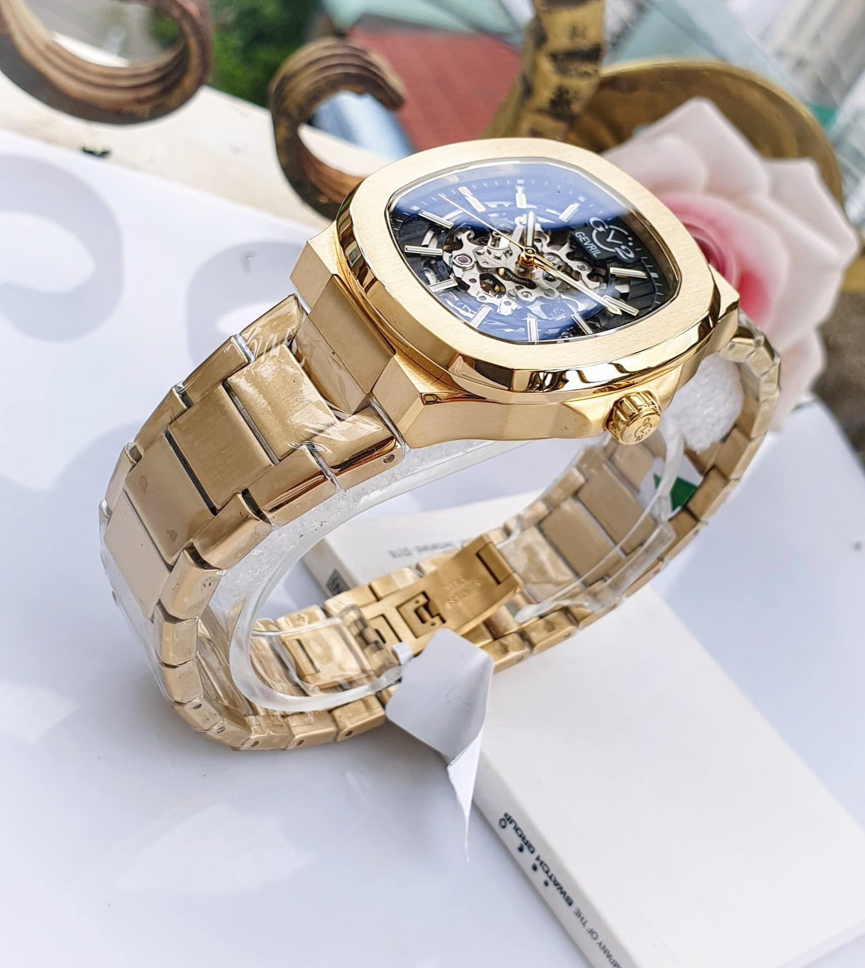 GV2 By Gevril 18115 Men's Potente Swiss Automatic Skeletal Watch - Đồn ...