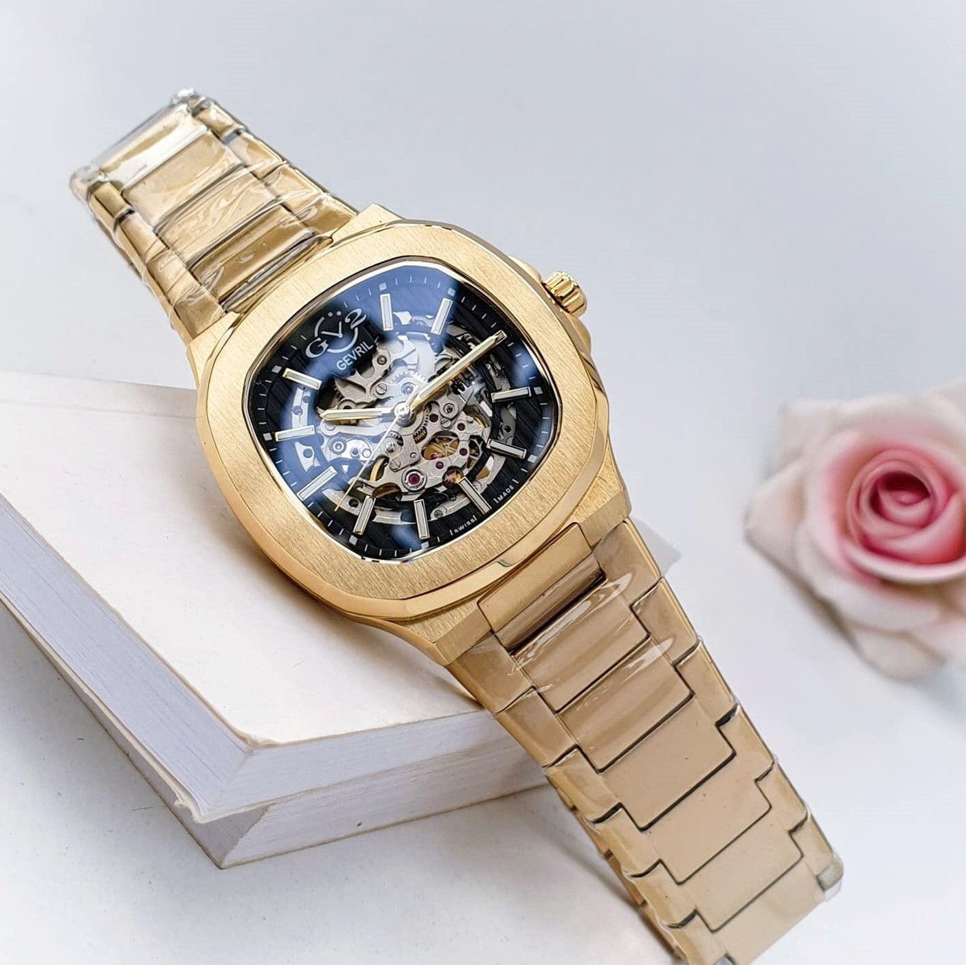 GV2 By Gevril 18115 Men's Potente Swiss Automatic Skeletal Watch - Đồn ...