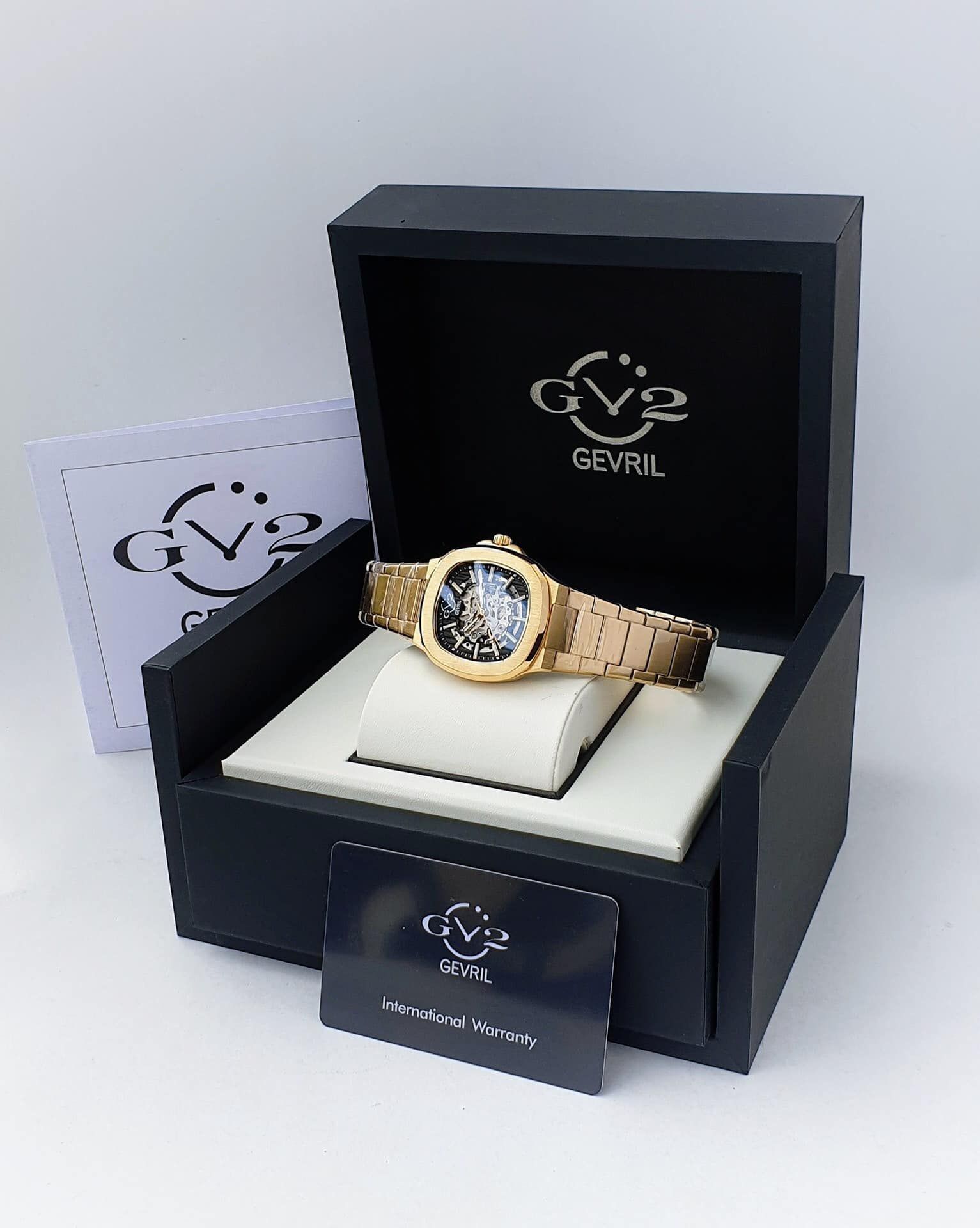 GV2 By Gevril 18115 Men's Potente Swiss Automatic Skeletal Watch - Đồn ...