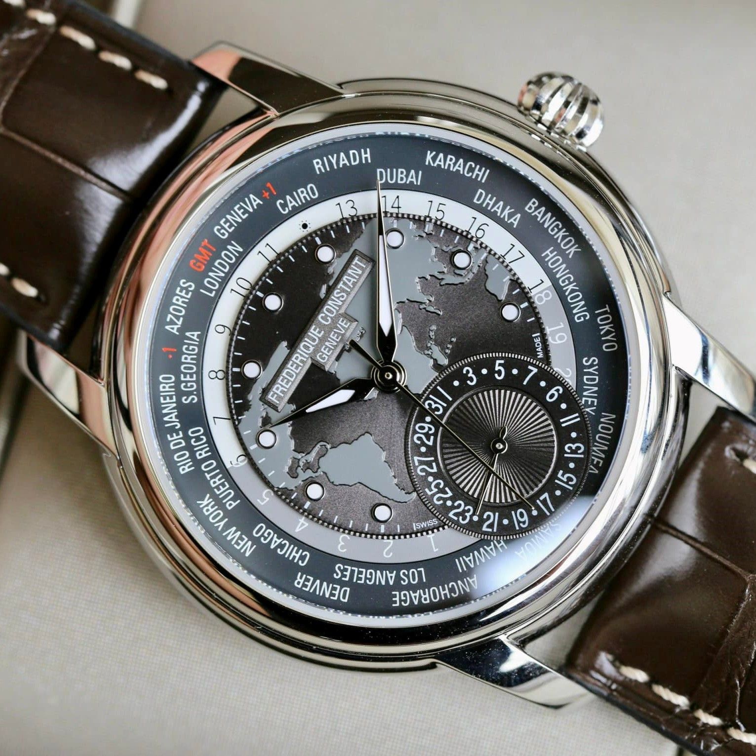 Frederique Constant Manufacture Worldtimer FC-718DGWM4H6 718DGWM4H6 ...