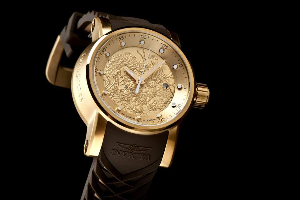 Invicta Automatic S1 Rally Dragon Gold 48mm - Đồng Hồ Nam – PhongWatch