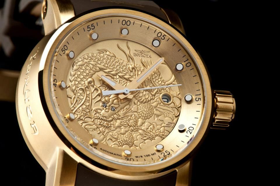 Invicta Automatic S1 Rally Dragon Gold 48mm - Đồng Hồ Nam – PhongWatch