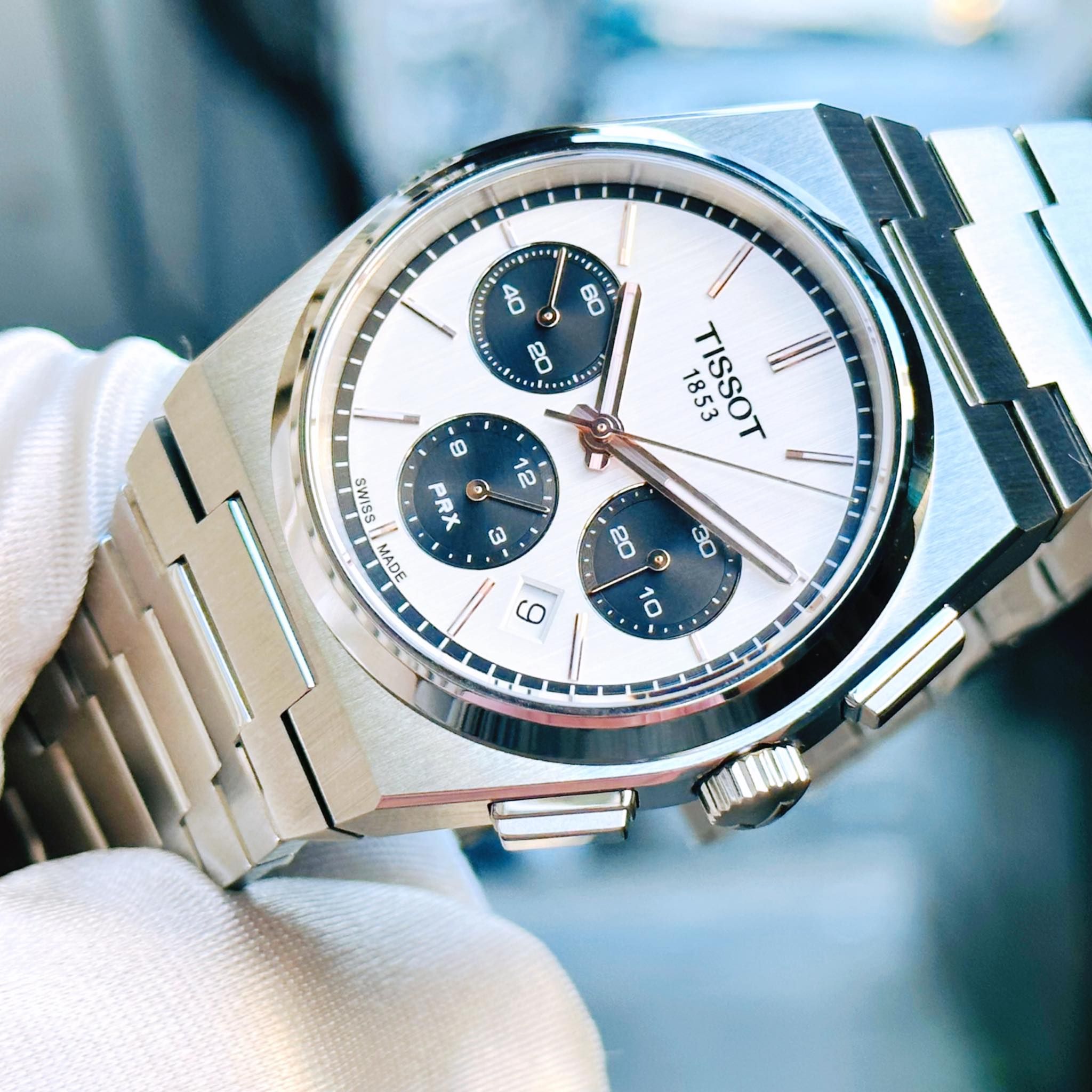 Tissot PRX Chronograph Silver Panda 42mm T137.427.11.011.00 ( T1374271 – PhongWatch