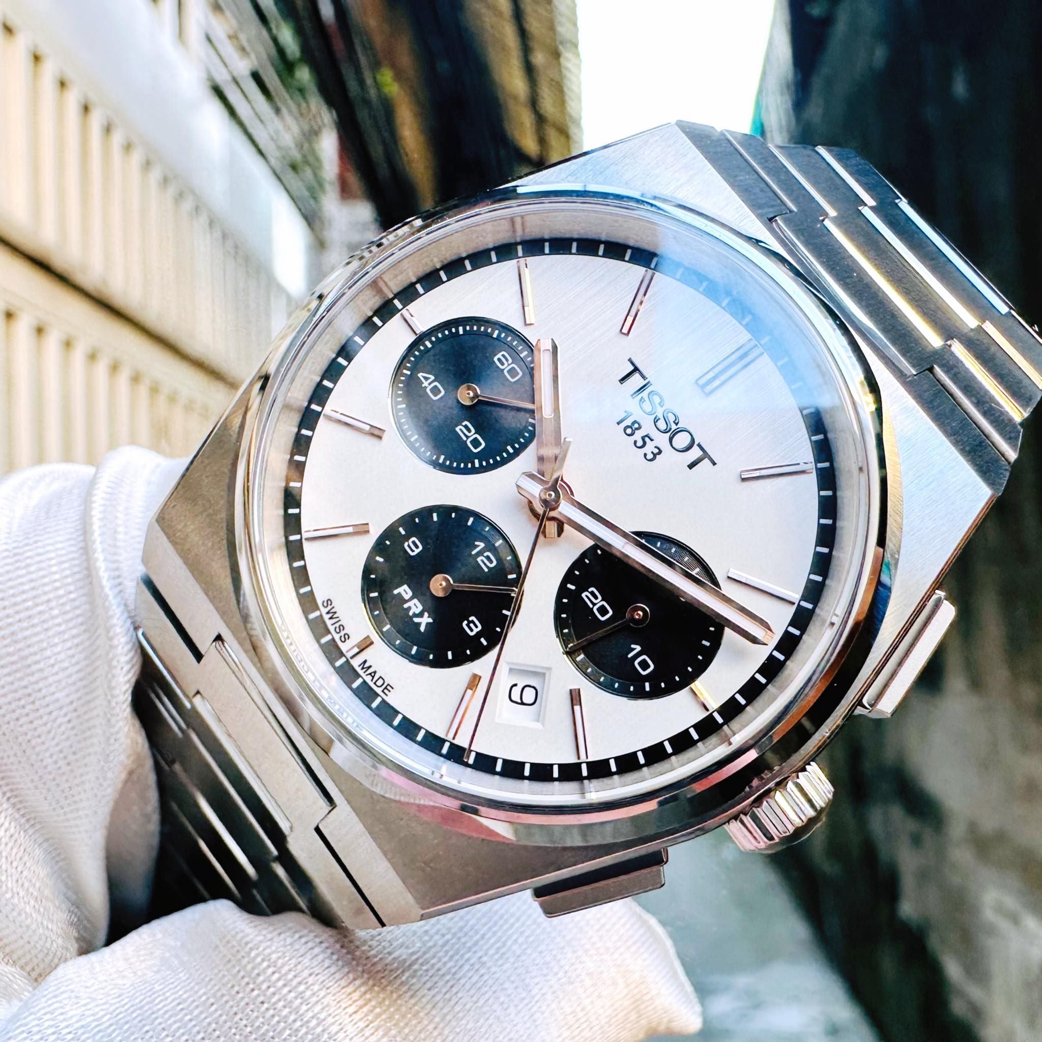 Tissot PRX Chronograph Silver Panda 42mm T137.427.11.011.00 ( T1374271 – PhongWatch