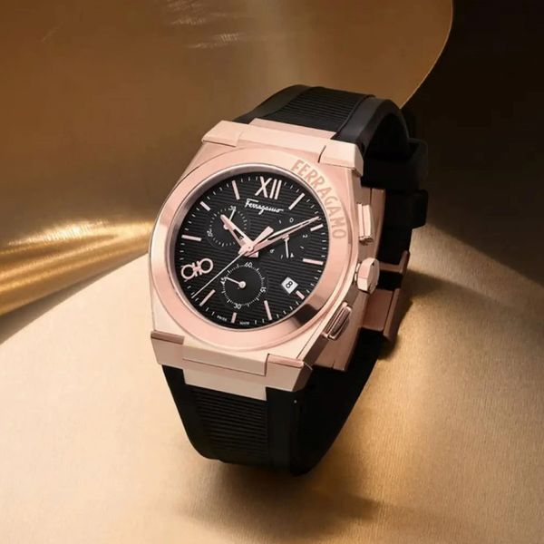 Salvatore Ferragamo Vega Chronograph SFMR00222 42mm - Đồng Hồ Nam ...
