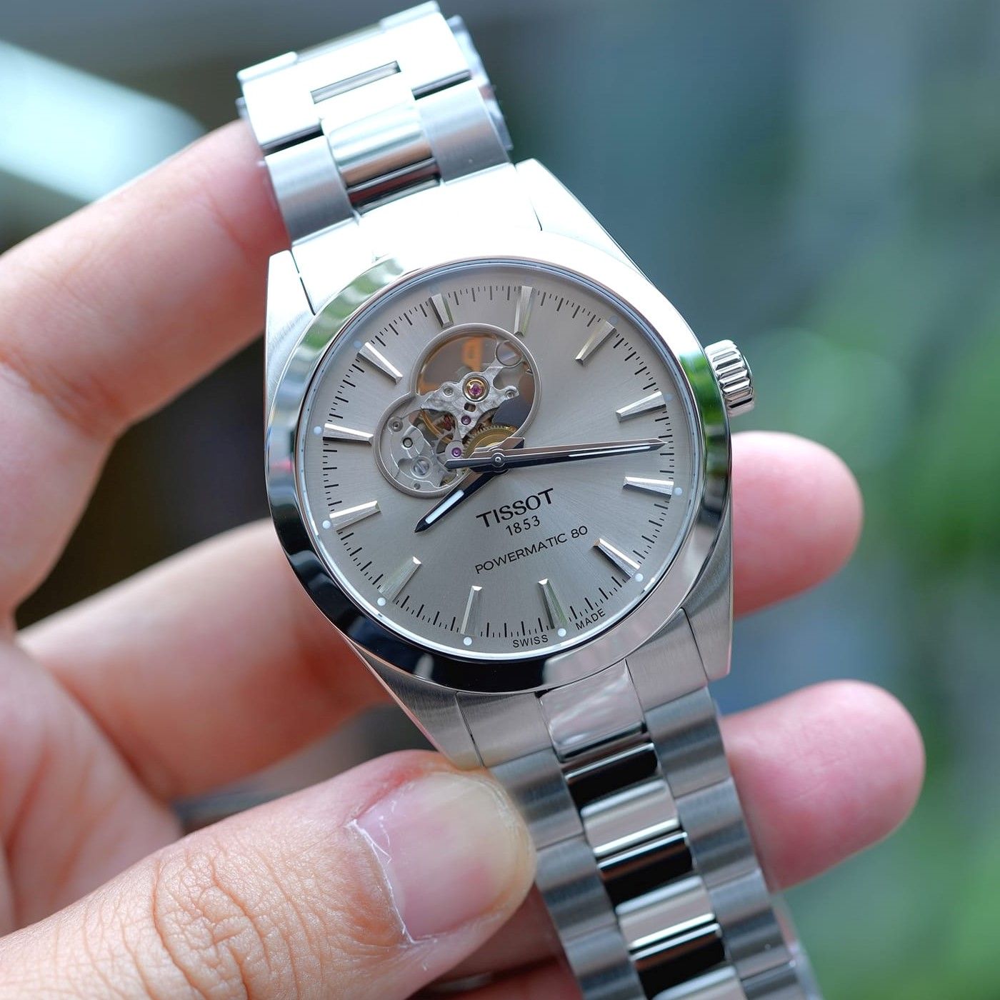 Tissot Gentleman Open Heart T127.407.11.081.00 ( T1274071108100 ) – PhongWatch