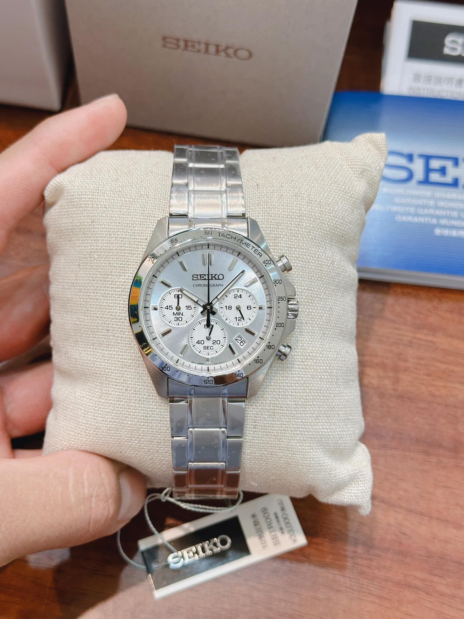 Seiko Quartz SBTR009 Spirit Chronograph - Đồng Hồ Nam - Chính Hãng ...
