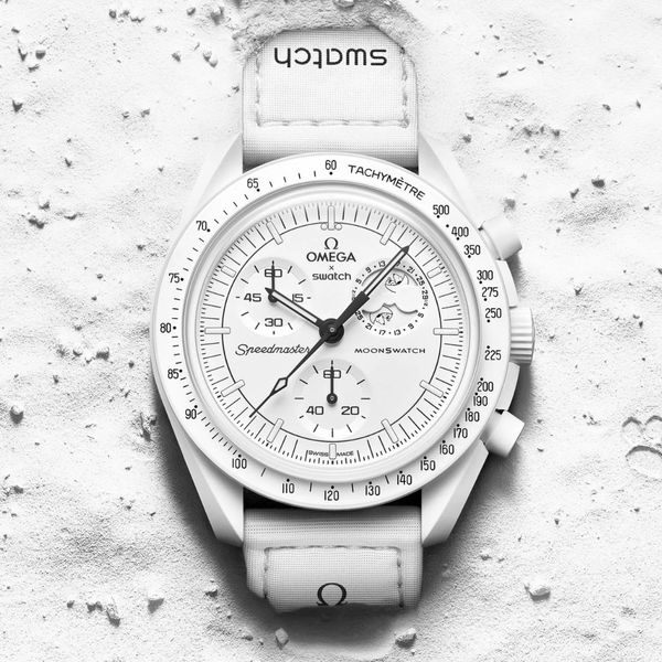 Omega x Swatch Bioceramic Moonswatch Moonphase - Full Moon SO33W700 ...
