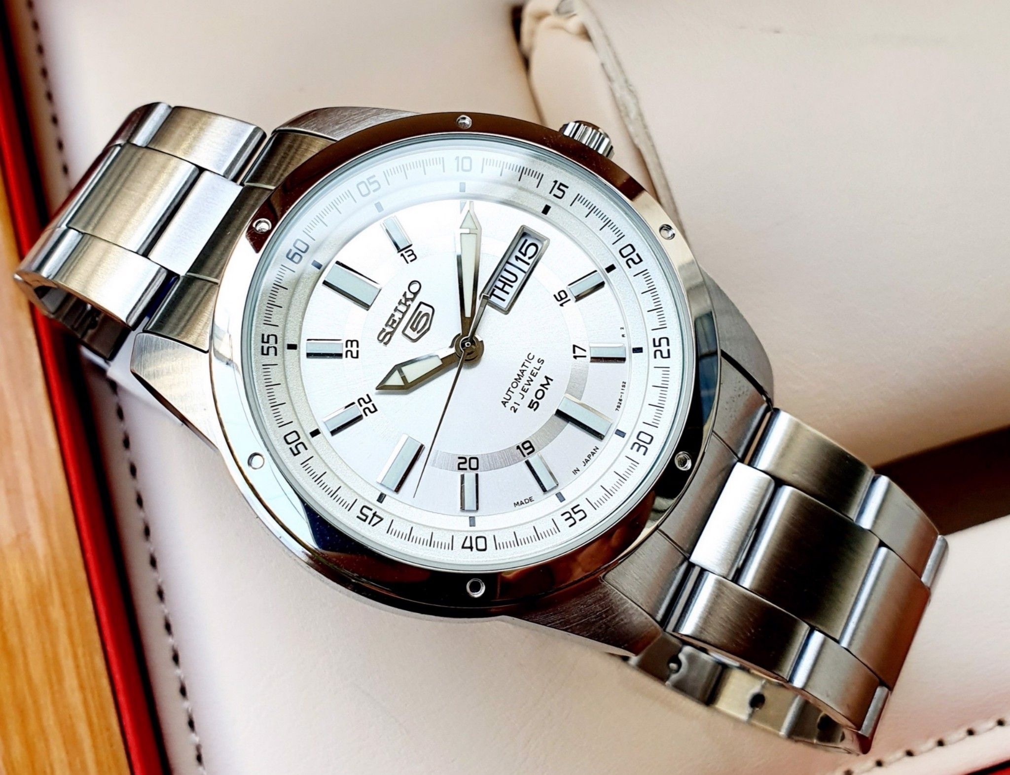 Seiko 5 SNKN09J1 ( SNKN09 ) - Nội Địa Nhật – PhongWatch