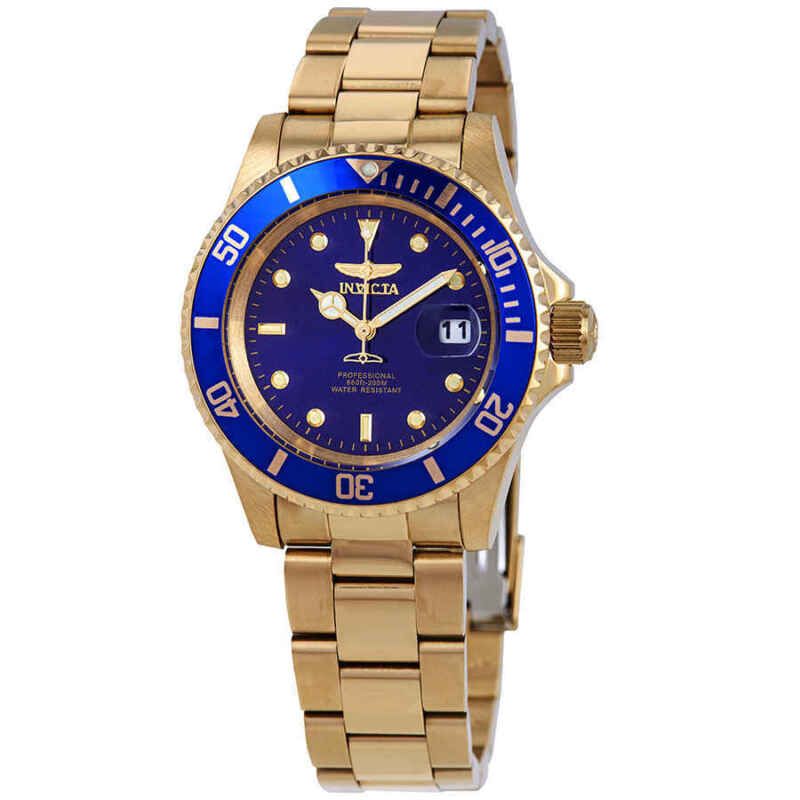 Invicta Quartz 26974 Pro Diver Gold-tone Blue Dial - Đồng Hồ Nam ...