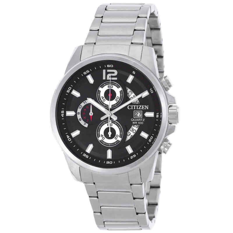 Citizen Quartz AN3690-56E Chronograph Quartz Black Dial - Đồng Hồ Nam – PhongWatch