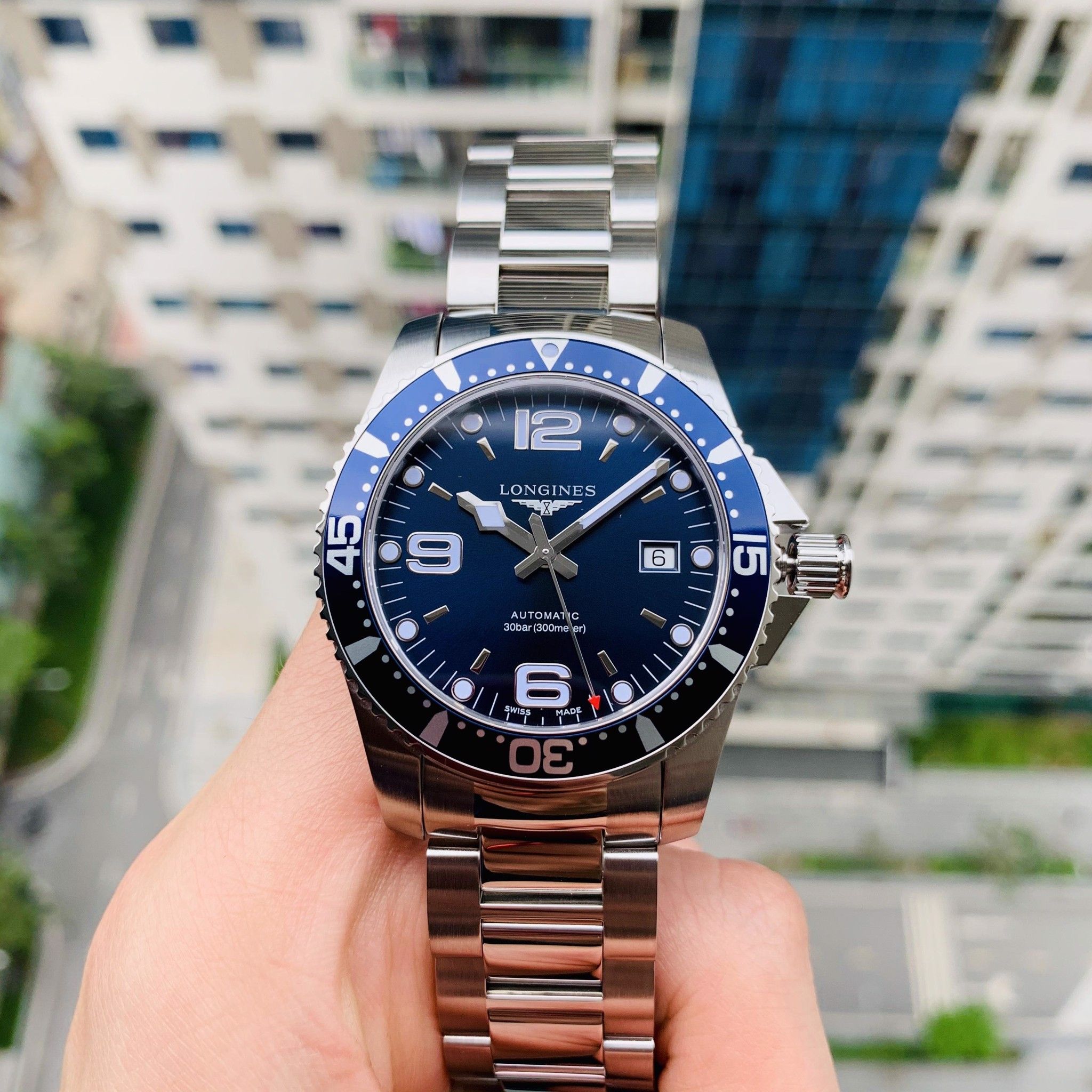 Longines HydroConquest Blue Dial L3.742.4.96.6 ( L37424966 ) - Đồng Hồ ...