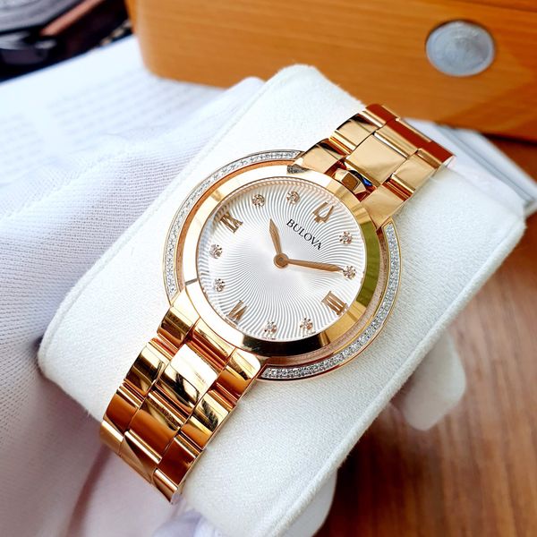 Bulova Rubaiyat Diamond Silver Dial Ladies Watch 98R248 ( NỮ ) – PhongWatch