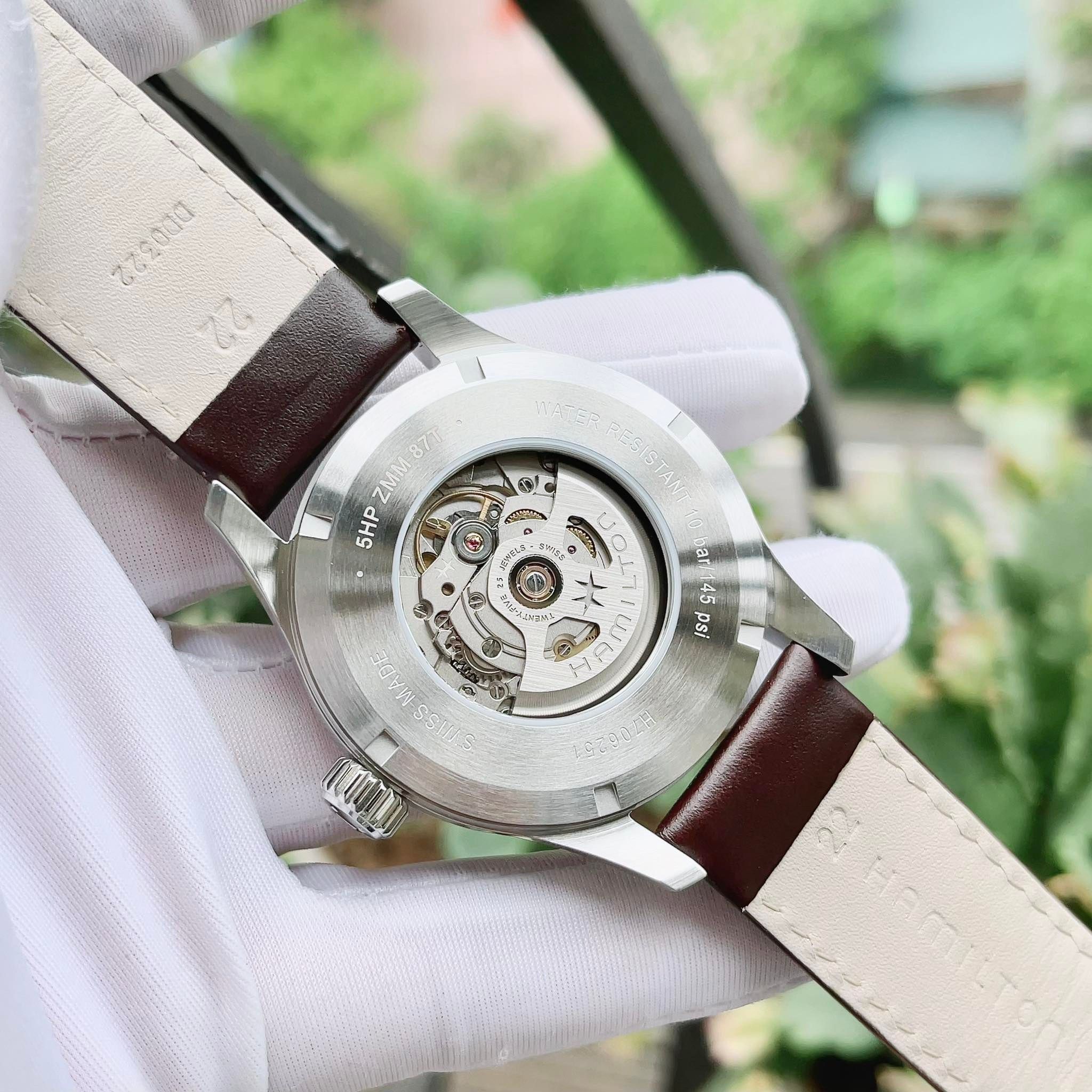 Hamilton Khaki Officers Automatic H70625533 44mm - Đồng Hồ Nam – PhongWatch