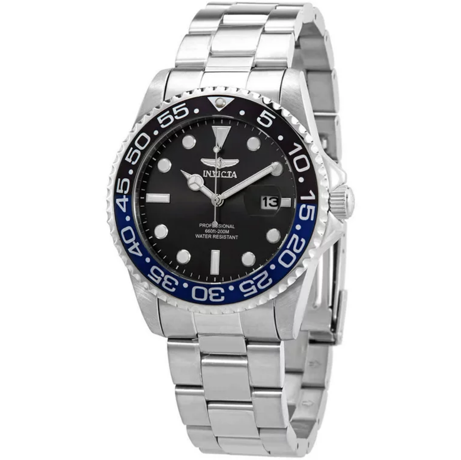 Invicta Quartz Pro Diver 33252 Black Dial Batman Bezel 42mm ( pin ...