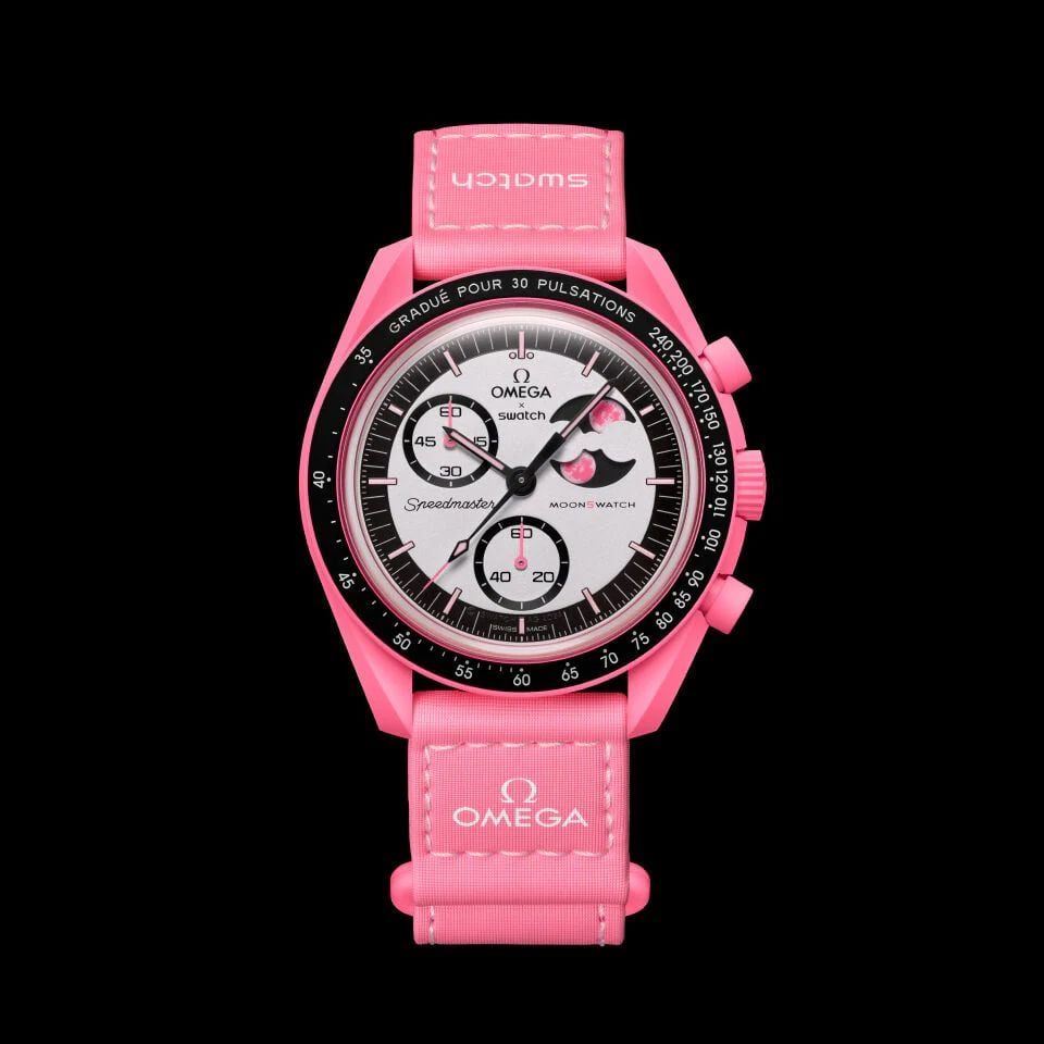 Omega x Swatch Bioceramic Moonswatch Mission to the Pink SO33P700 ...