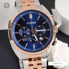 Citizen Quartz AN8216-50L Chronograph Blue Dial - Đồng Hồ Nam – PhongWatch