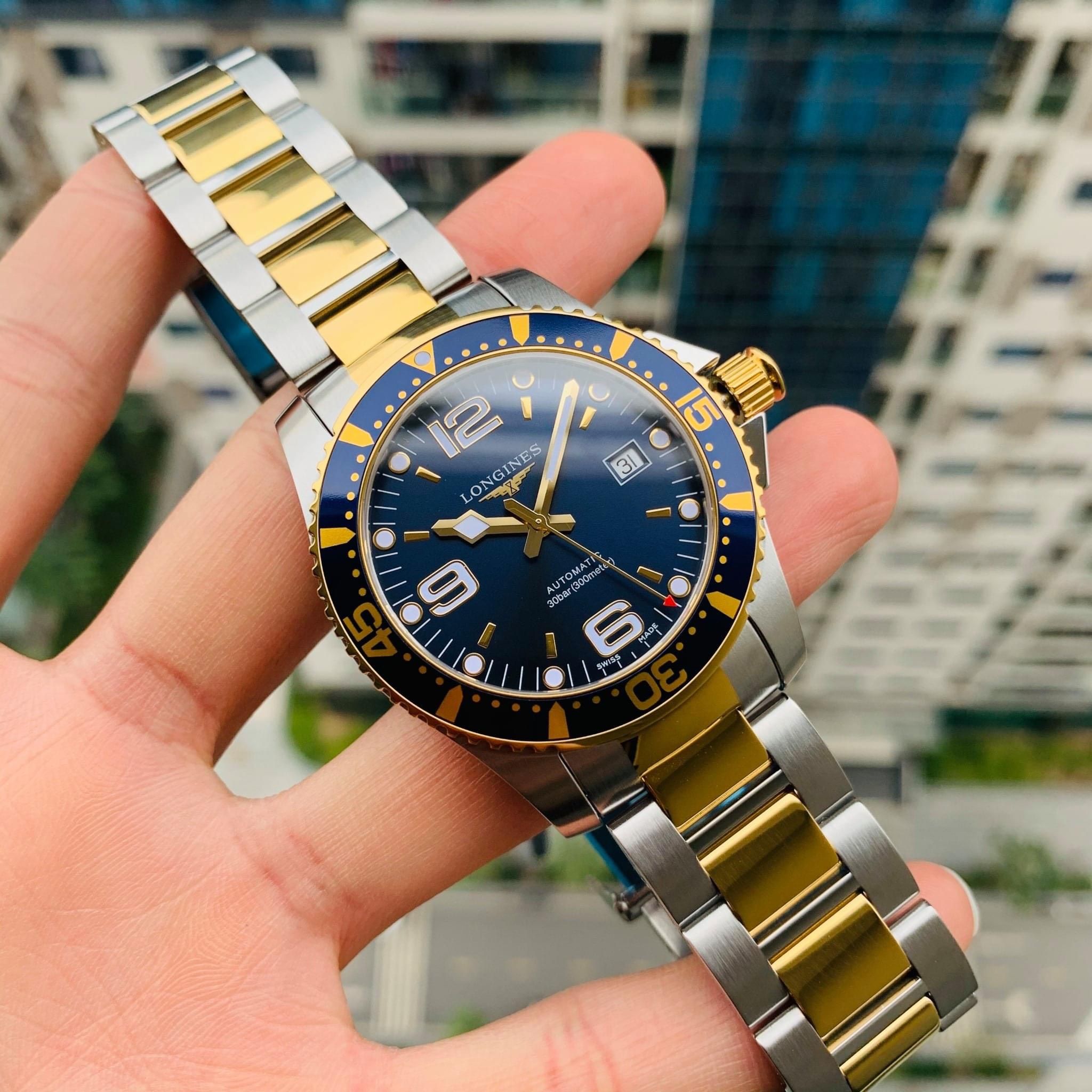 Longines HydroConquest Demi-Blue L3.742.3.96.7 ( L37423967 ) – PhongWatch