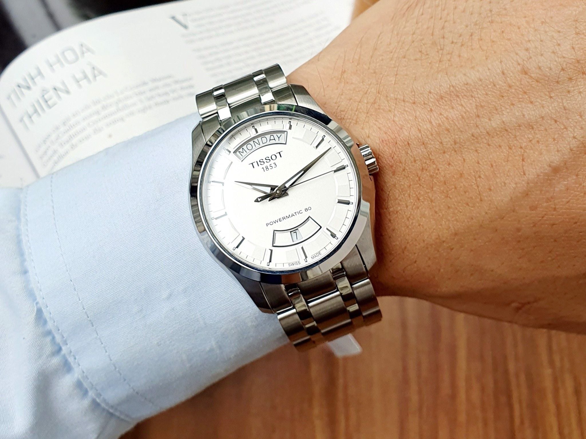 Tissot Couturier DayDate White - T035.407.11.031.00 ( T0354071103100 ...