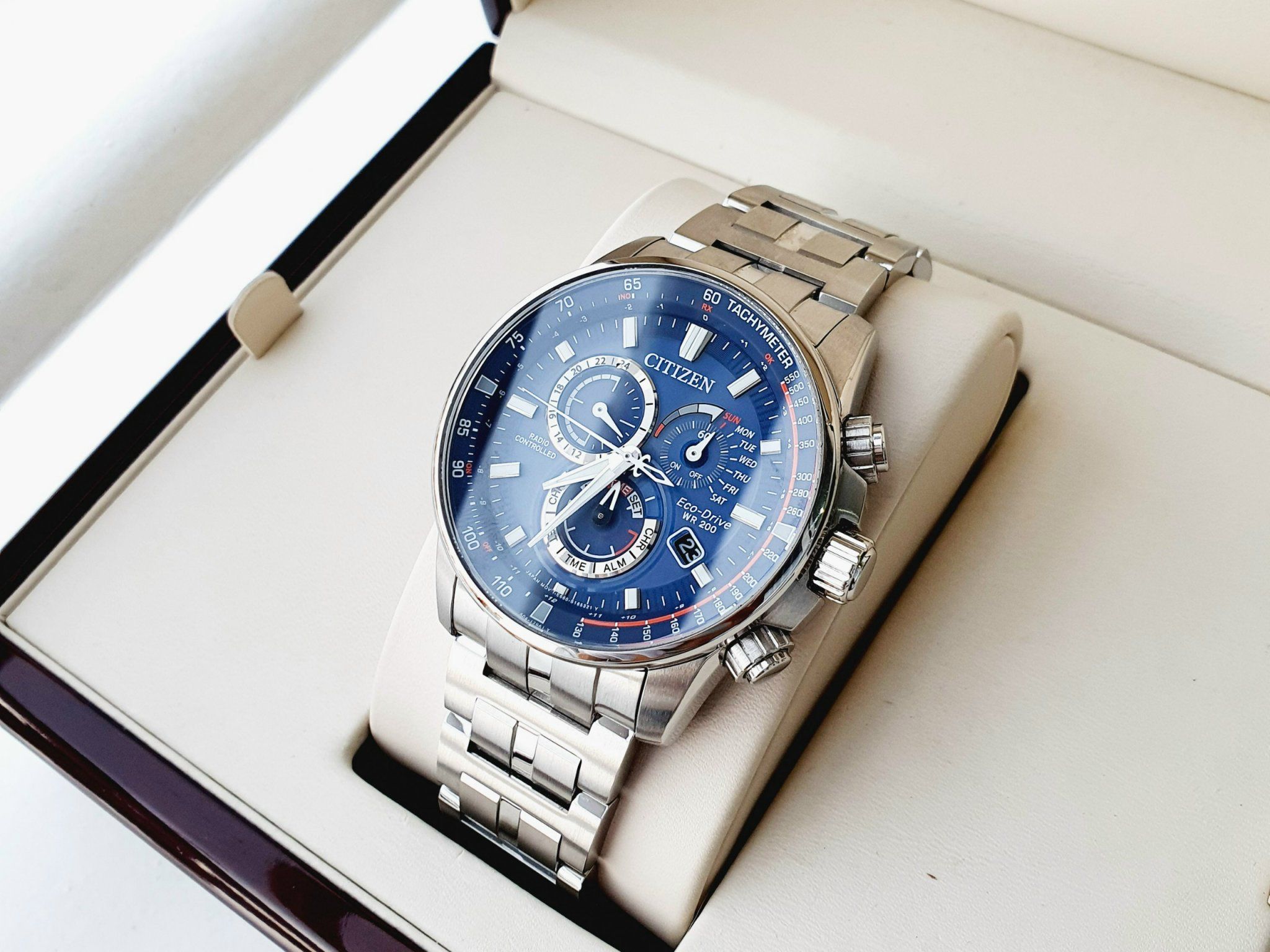 Citizen Eco-Drive CB5880-54L Pcat Blue Dial Perpetual Watch – PhongWatch