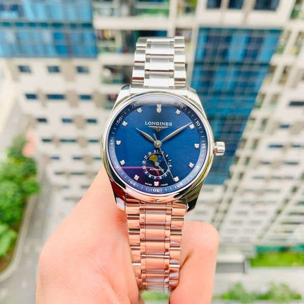 Longines Master Moonphase Diamond Blue L2.909.4.97.6 - ( L29094976 ...