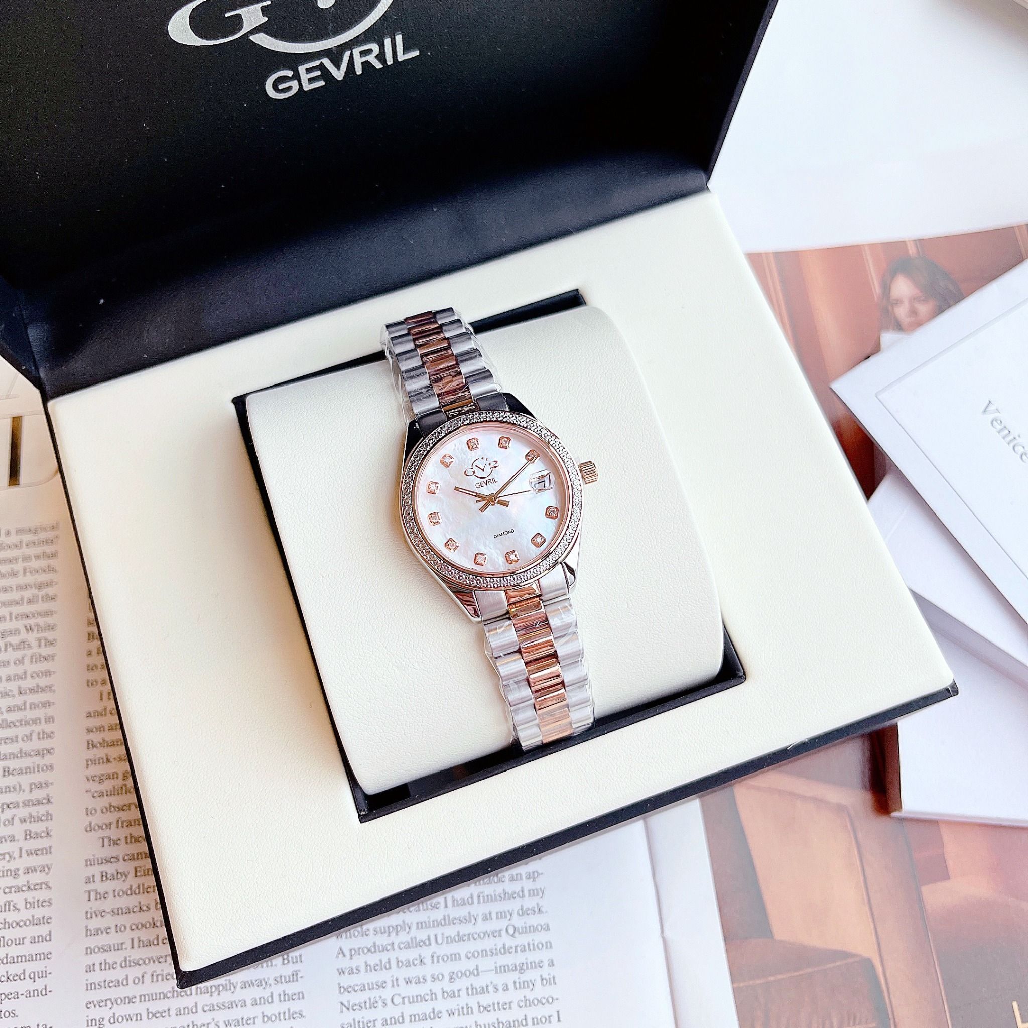 Gv2 By Gevril 12423B Women's Turin Swiss Diamond Watch – PhongWatch