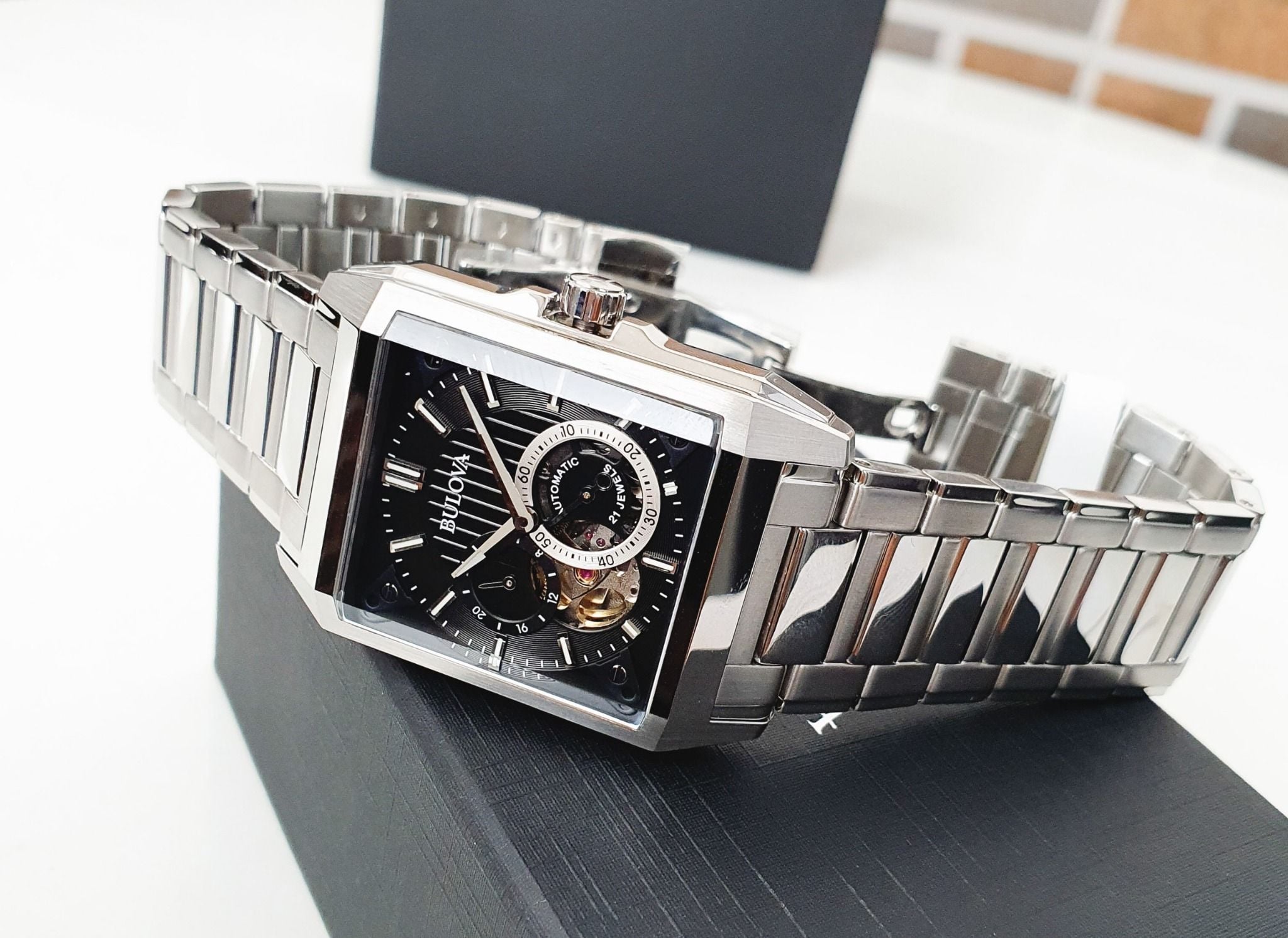 Bulova Open Heart 96A194 Automatic Black Dial – PhongWatch