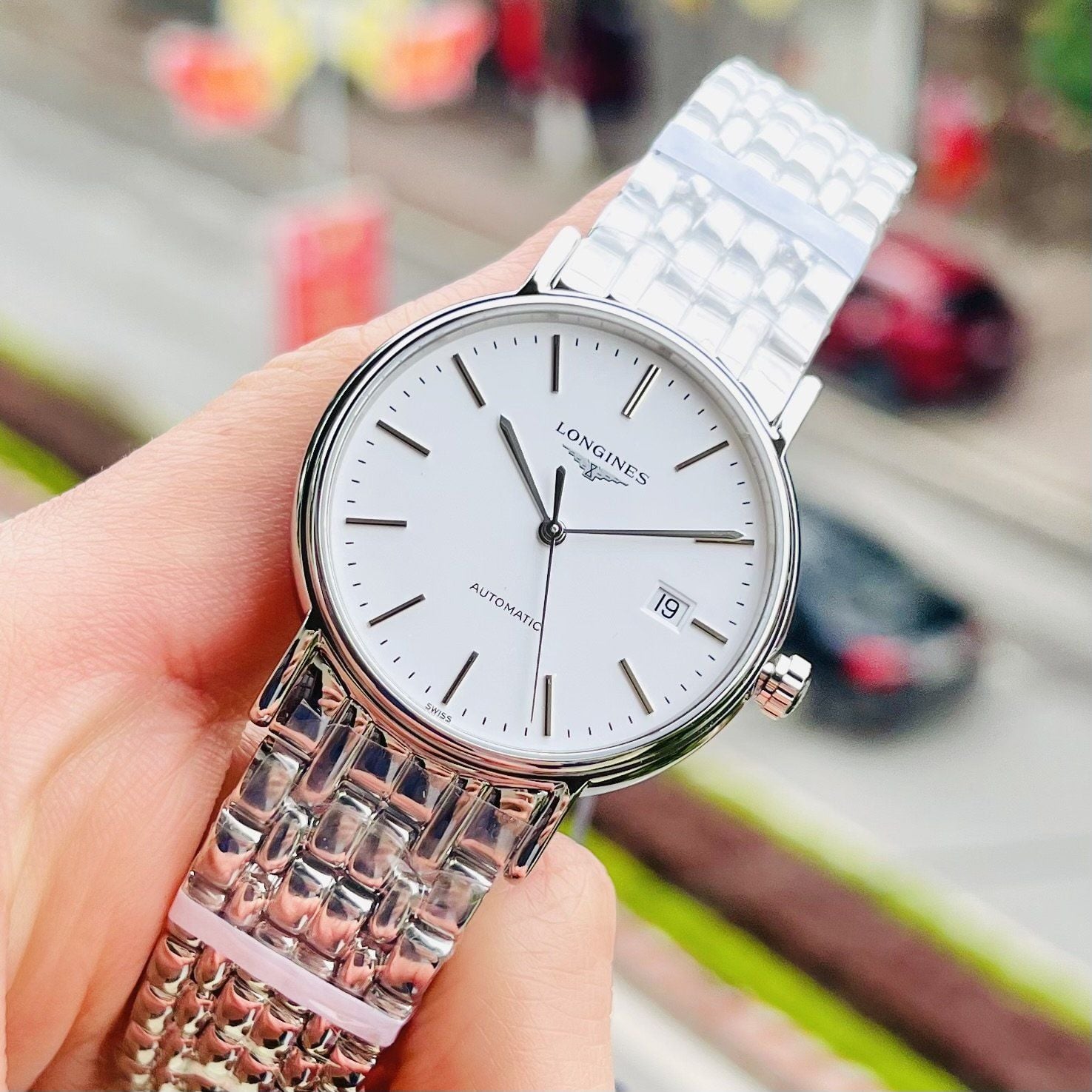 Longines Presence Automatic White - L4.921.4.12.6 ( L49214126 ...