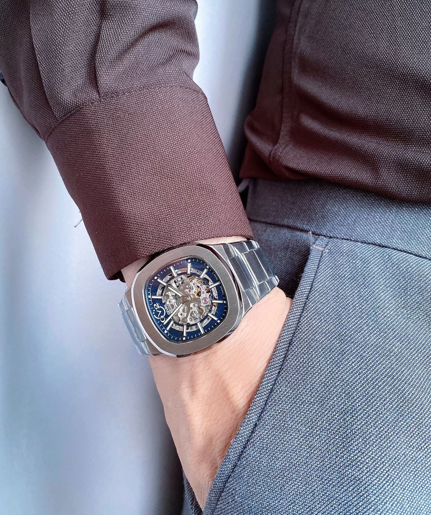 GV2 By Gevril 18110 Men's Potente Swiss Automatic Skeletal Watch - Đồn ...