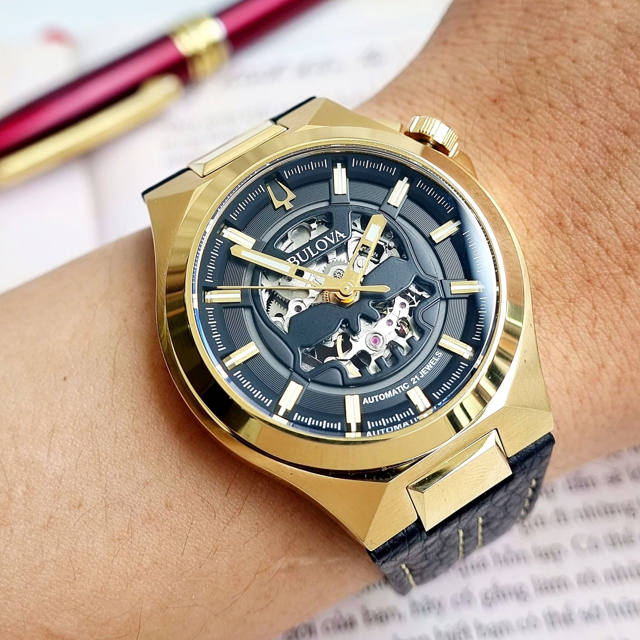 A - Bulova Maquina Automatic 97A148 - Đồng Hồ Nam - Chính Hãng Giá Tốt ...