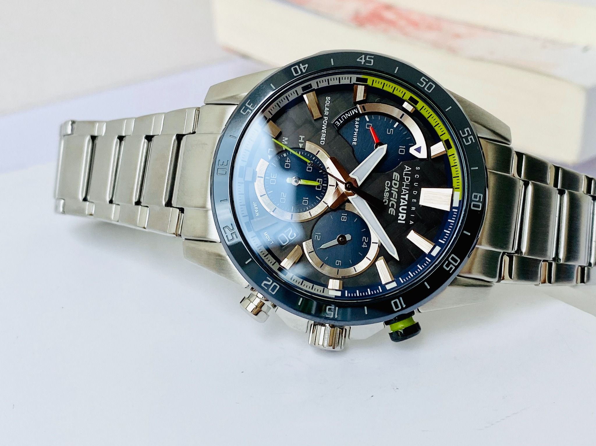 Casio Edifice Scuderia AlphaTauri Limited Edition Chronograph Solar EF ...