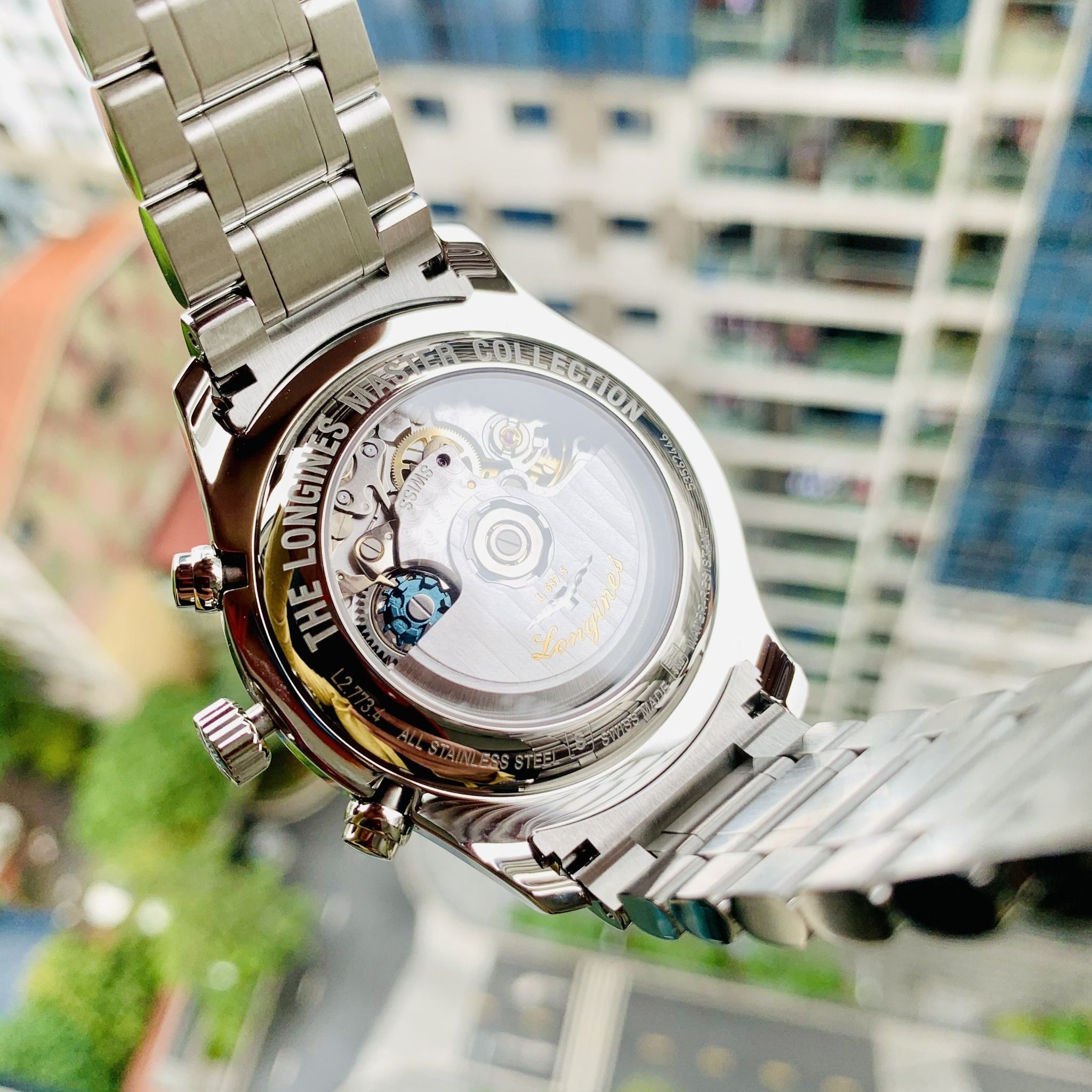 Longines Master Moonphase Chronograph Blue - L2.773.4.92.6 ( L27734926 ...