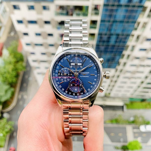 Longines Master Moonphase Chronograph Blue - L2.773.4.92.6 ( L27734926 ...