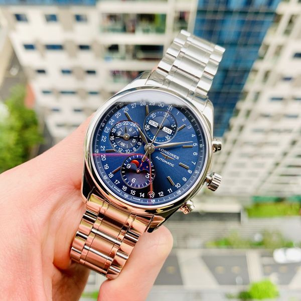 Longines Master Moonphase Chronograph Blue - L2.773.4.92.6 ( L27734926 ...