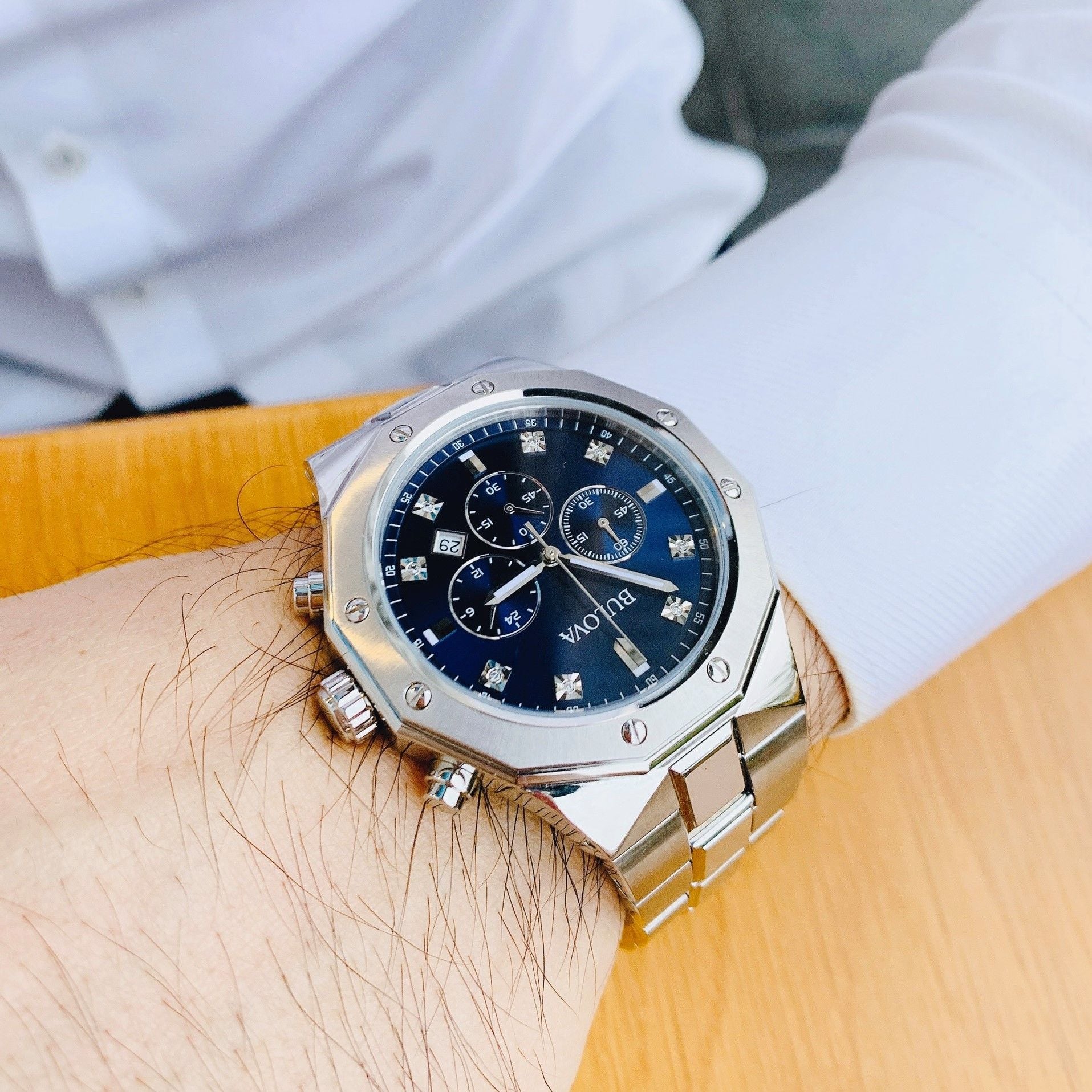 Bulova Men's 96D138 Quartz Diamond Accents Chronograph - Đồng Hồ Nam ...