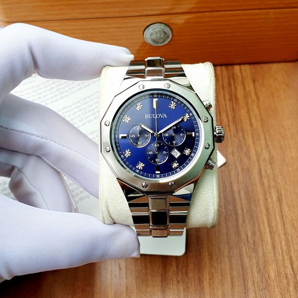 Bulova Men's 96D138 Quartz Diamond Accents Chronograph - Đồng Hồ Nam ...