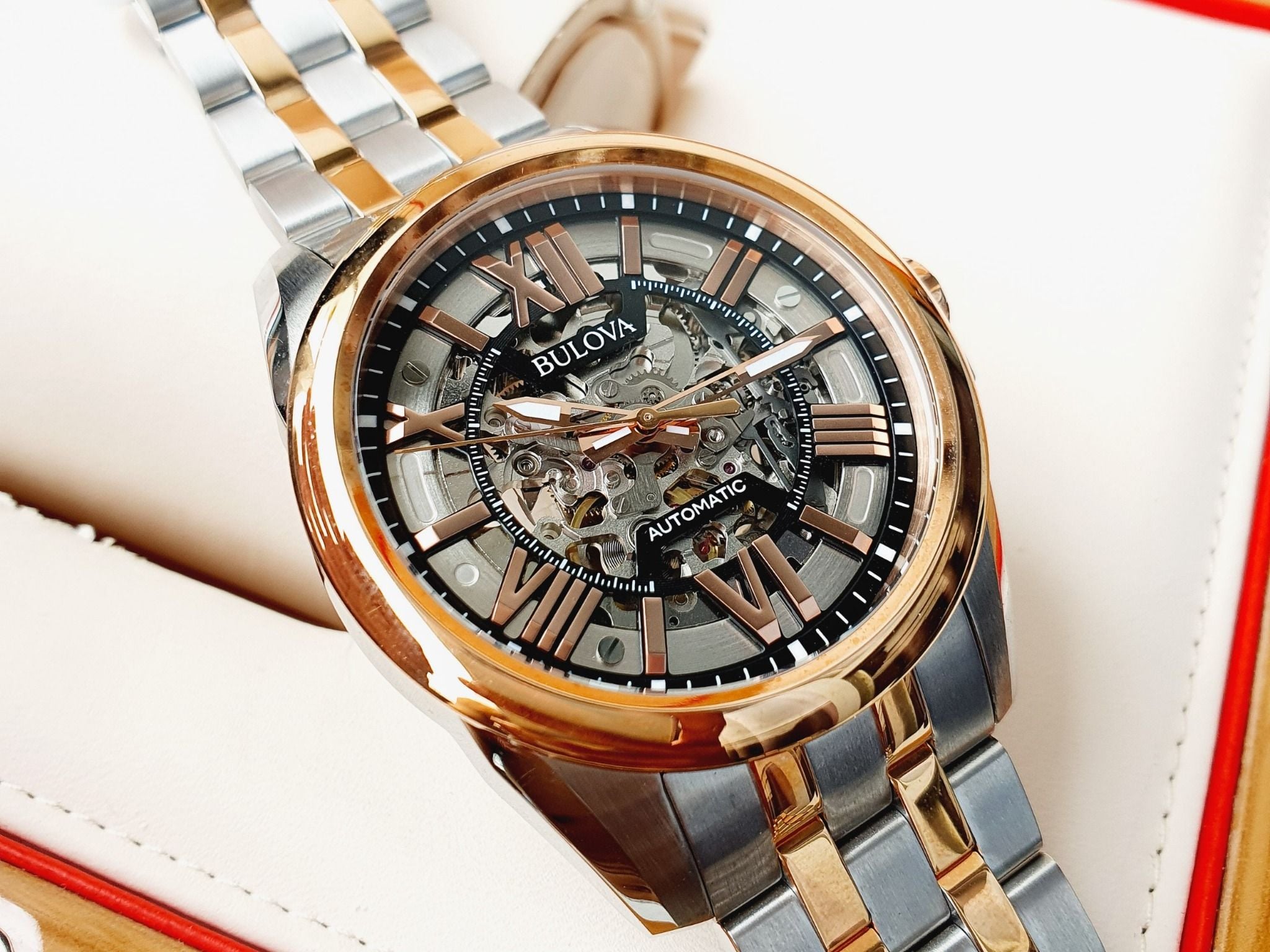 Bulova Skeleton Automatic 98A166 - Đồng Hồ Nam - Chính Hãng Giá Tốt ...